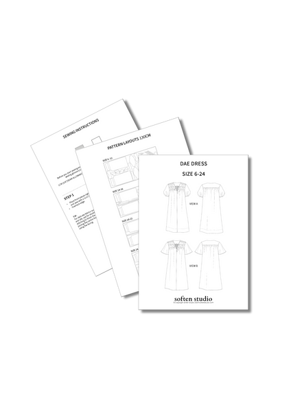 Dae Dress PDF Pattern Size 6-24 – Soften Studio